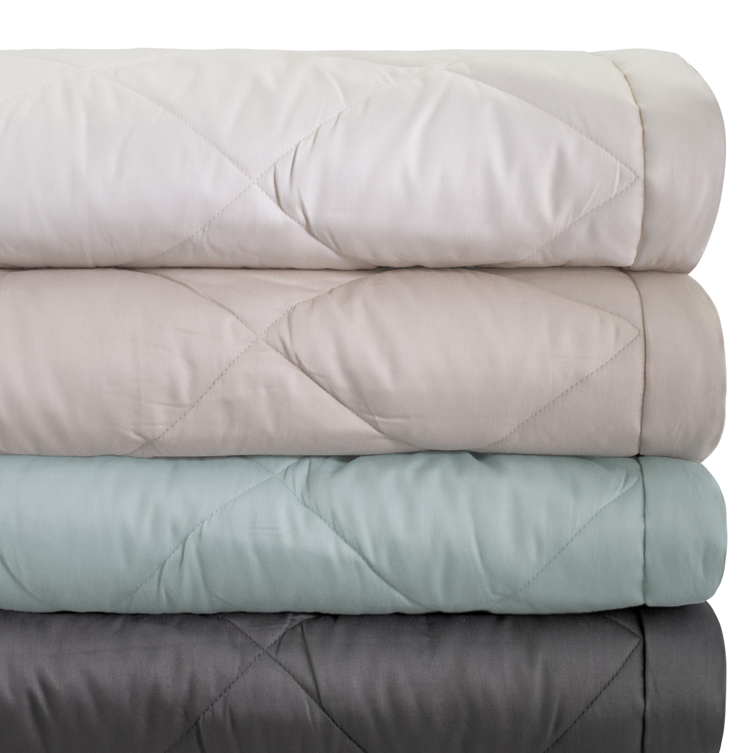 Serta Down Alt Quilt-Stitched Fiber Fill Down Alternative Blanket, King, Ivory