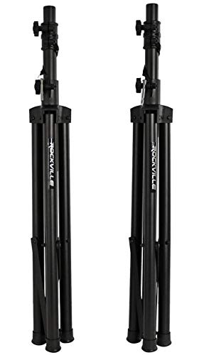 Rockville RPG152K Dual 15" Powered Speakers, Bluetooth+Mic+ Stands+Cables