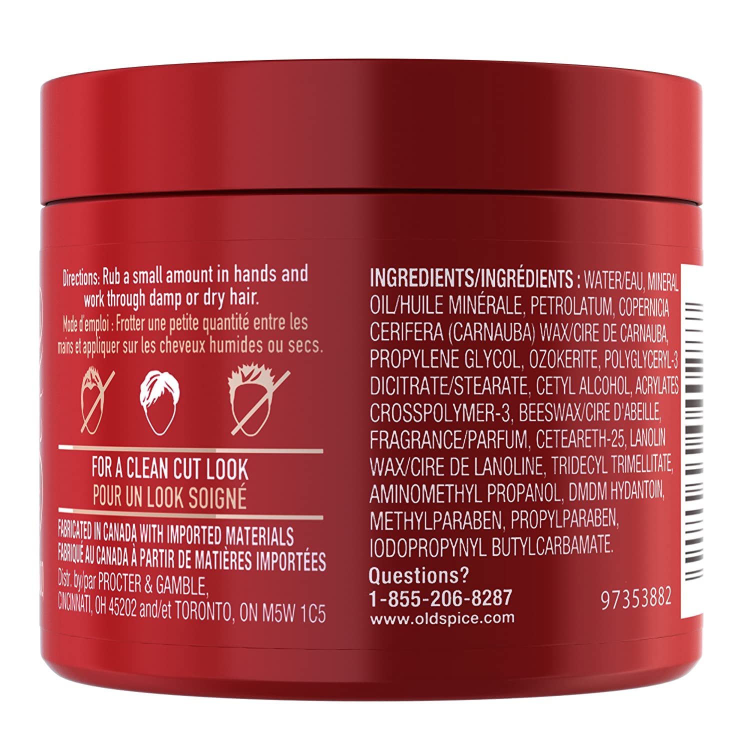 Old Spice Pomade 2.64 Ounce (3 Pack)