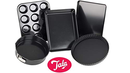 Tala Performance, Yorkshire Pudding Tin, Professional Gauge Carbon Steel with Whitford Eclipse Non-Stick Coating, Roasting and Cooking