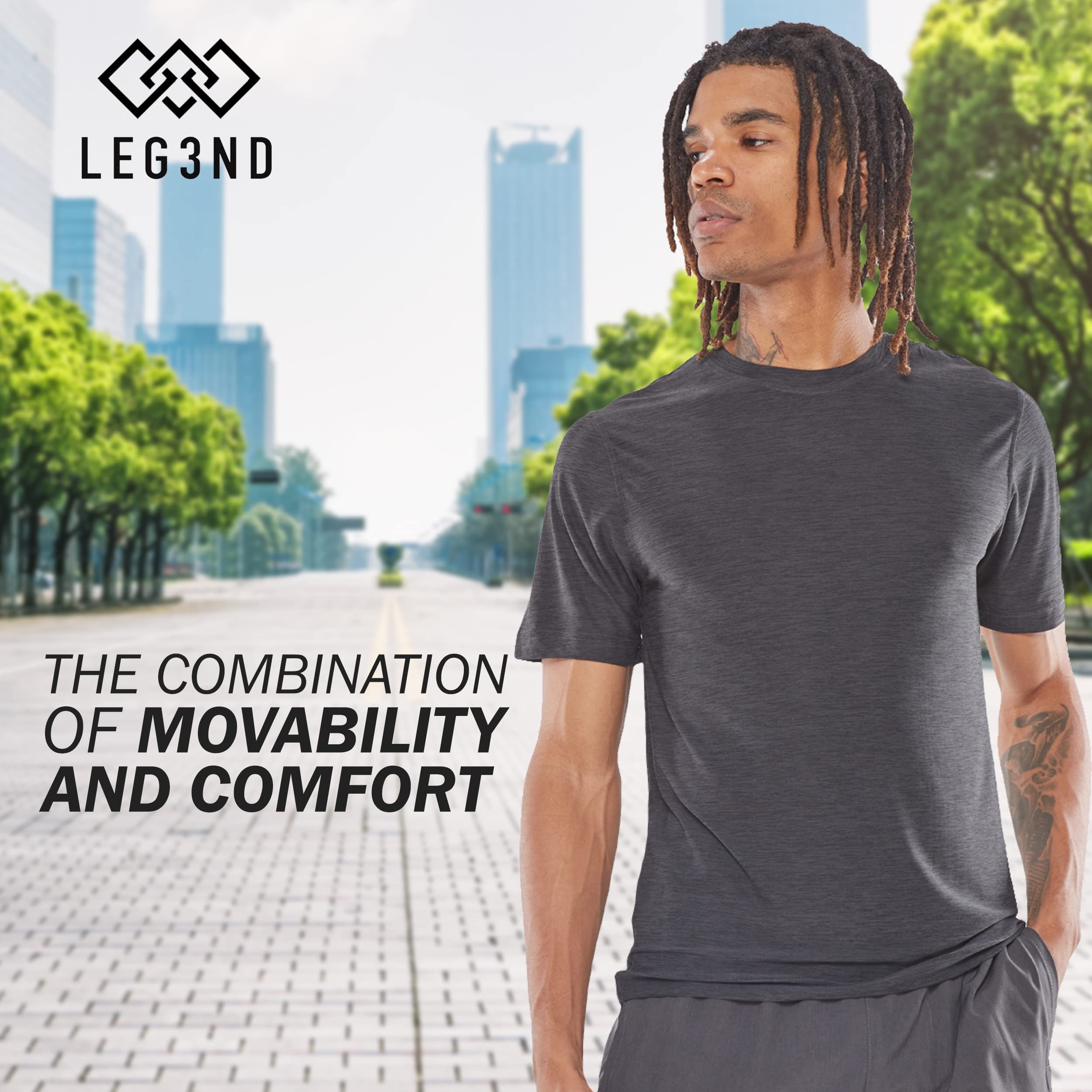 Workout Shirts for Men – 3 Pack Dry Fit T Shirts for Men, Mens Athletic Shirts