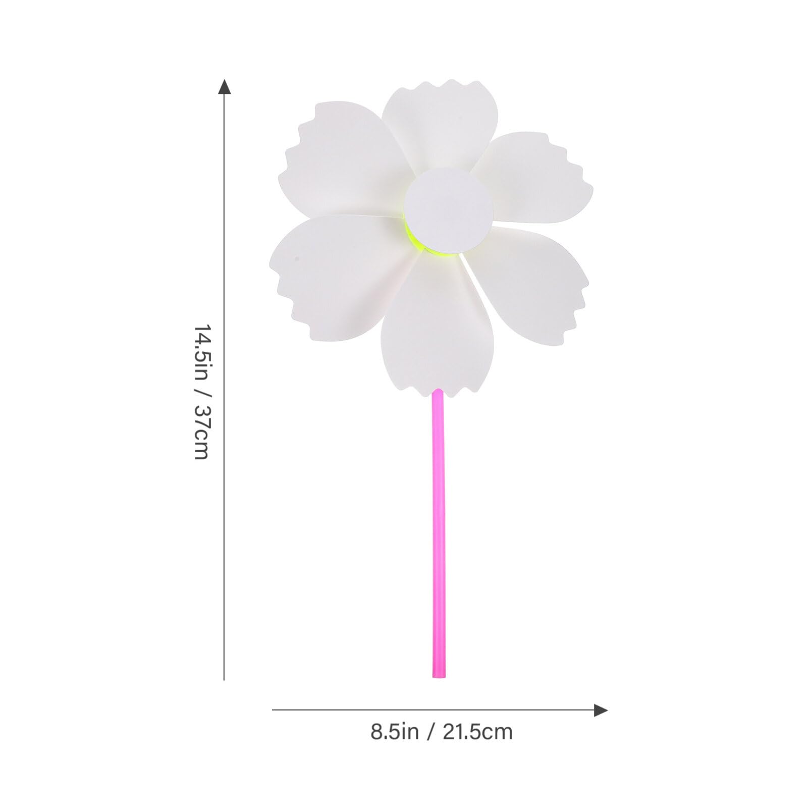 Wakauto 10pcs DIY Pinwheels Craft for Handmade White Blank Paper Pinwheels Making Craft Painting Party Favors for Home Crafting,Craft Group Activities