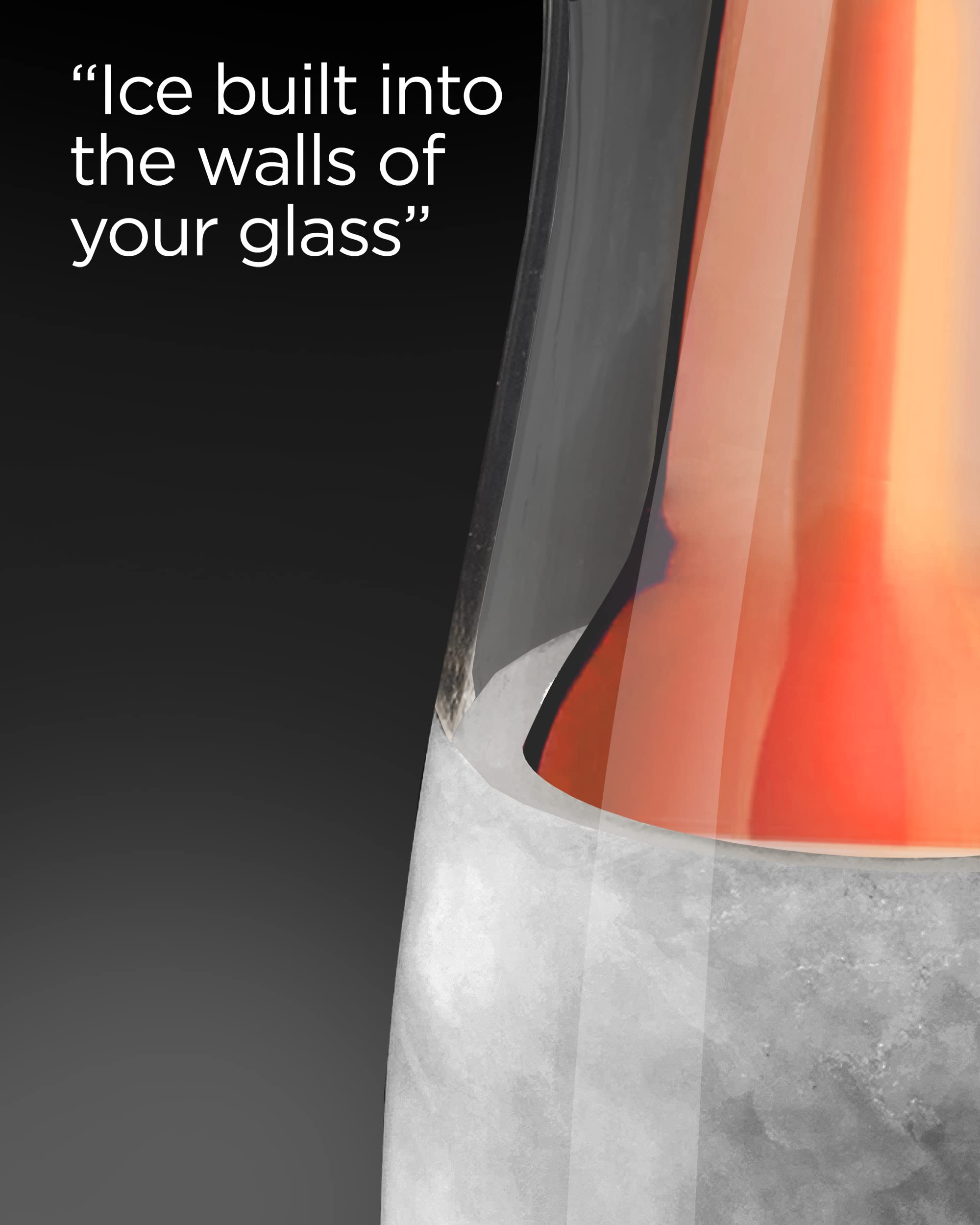 Unique Whiskey Gift for Men, Freezer Chiller Glass (Double Wall) Freezable 7oz Scotch n' Bourbon Ice Cup, Gift for Christmas/Birthday (Gift Boxed)