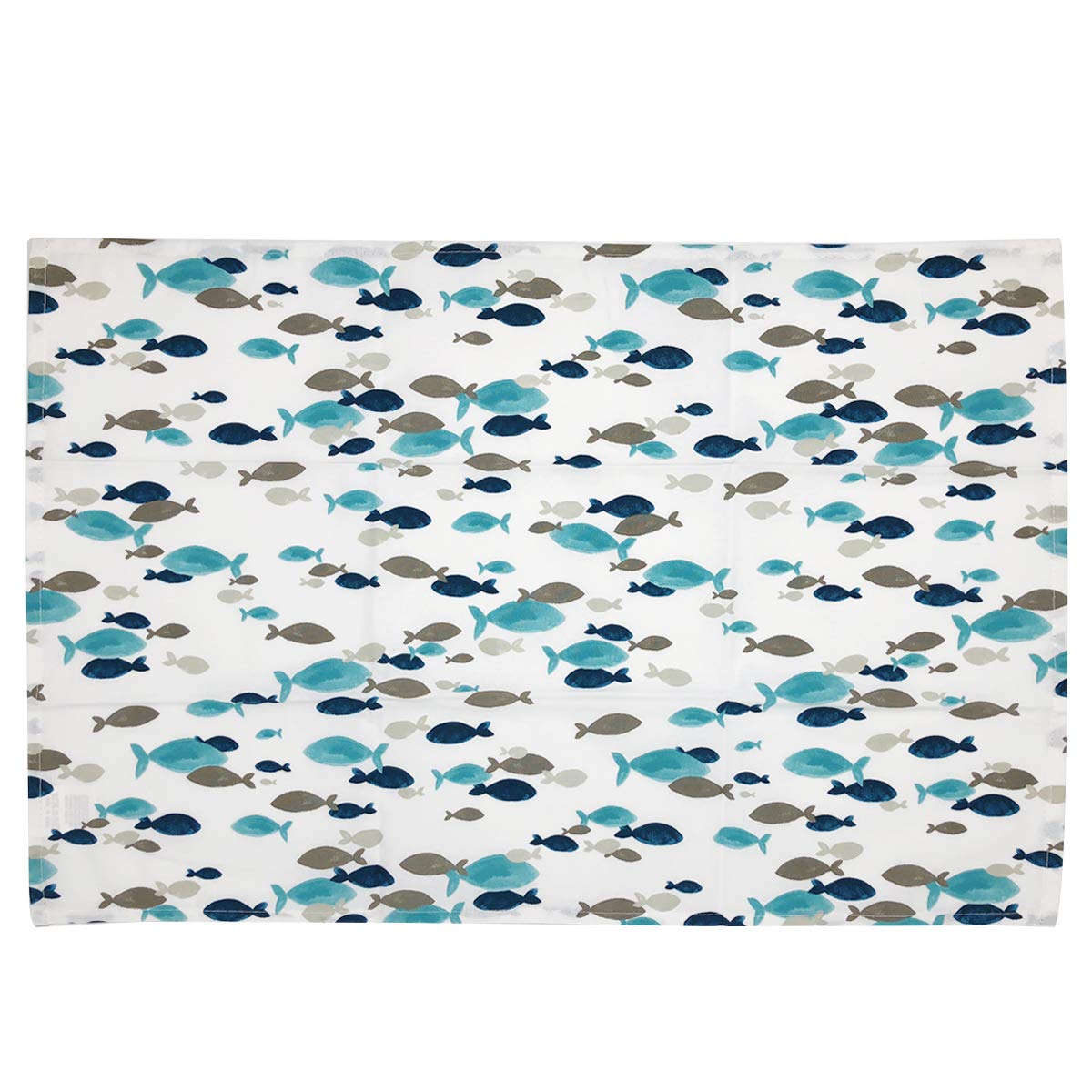 Wrapables® 100% Cotton Kitchen Dish Towels (Set of 3), Fish