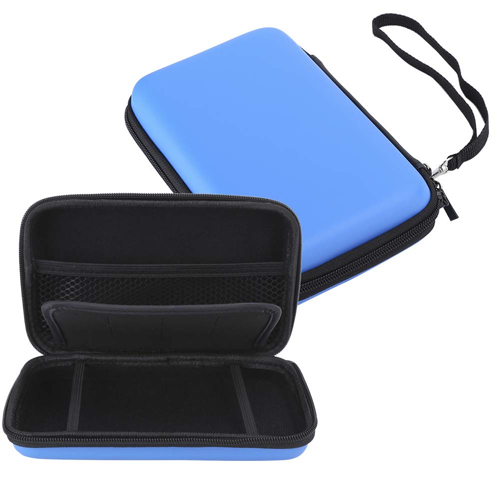 Simlug Convenient to Carry Double‑Layer Nylon Compartment Game Accessory Hard Game Console Bag Used to Store Elastic Glue Frame for Home Office(Blue)