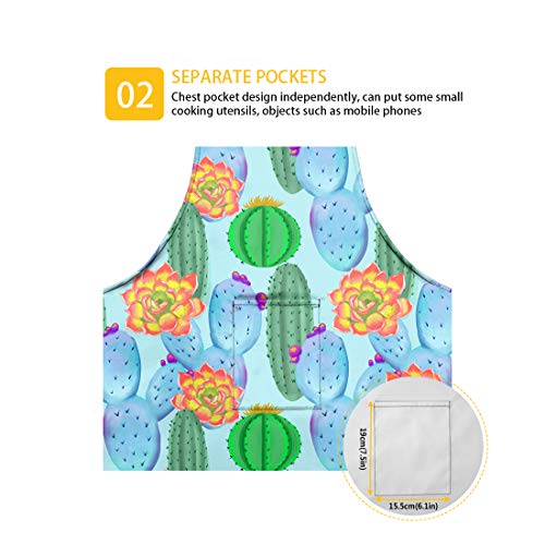 ZFRXIGN Butterfly Aprons with Pockets for Women Girls Adjustable Bib Apron with Pockets Cooking Kitchen Aprons for BBQ Drawing Chef Cooking Purple