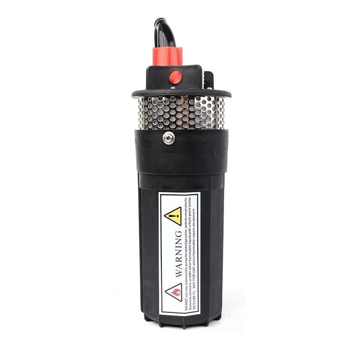 XuuSHA Hand Bilge Pump Small Submersible Solar Energy Water Pump Cleaning 24 V Volt Red Bilge Pump Automatic (Voltage : Black 12V)