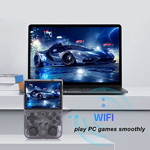 Shanrya Game Player, 4.2 BT Multi Touch Electronic Game Player 3.5 Inch Screen with Tempered Film for Home (RG353V)
