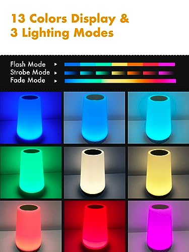 TLAOTNIY Dimmable Night Light Lamp, πΎπ€π‘π€π§ πΎπππ£πππ£π π½πππ¨πππ πππππ© πππππ©π¨ for Kids, Touch Sensor Control Table Light Lamp for Bedroom with Rechargeable Battery -Remote