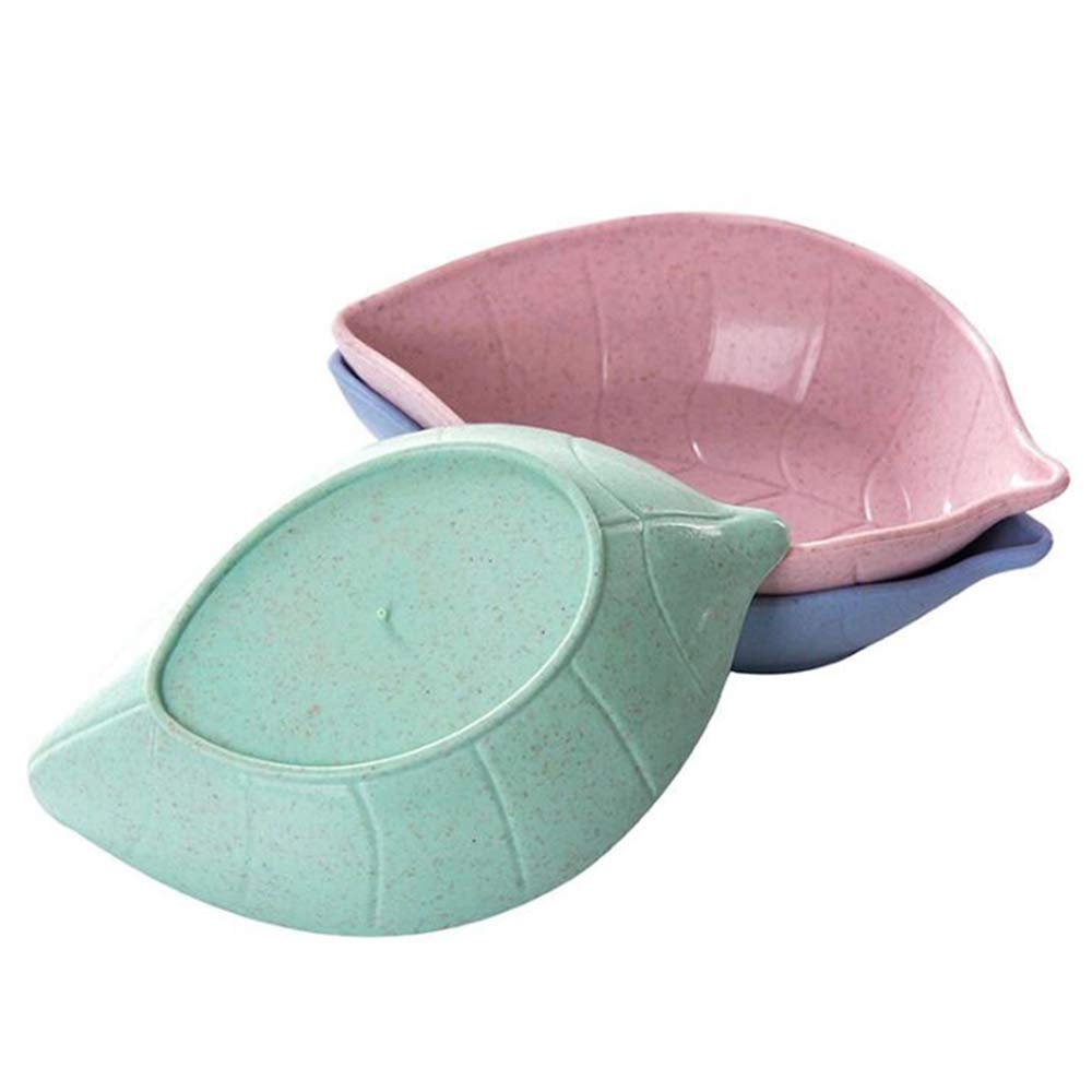 VinBee 12 Pack Leaf Shape Sauce Dish, Sauce Dipping Bowls Wheat Straw Soy Sauce Dishes Mini Dinnerware Plate Condiment Dish for Paste Jam Sushi Assorted