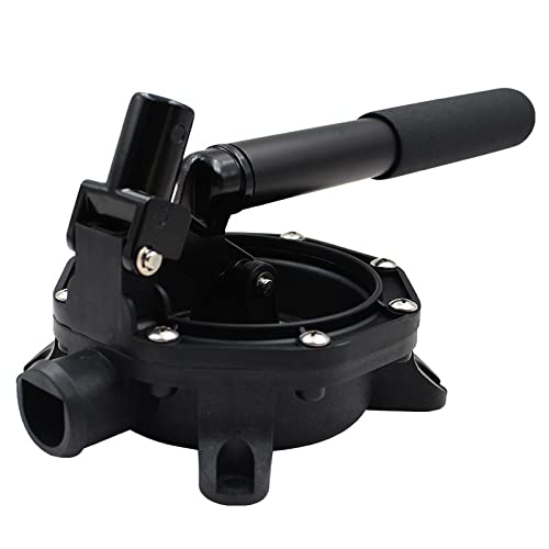 XuuSHA Hand Bilge Pump 720GPH Aluminum Handle Water Pump Plastic Marine Boat Manual Bilge Diaphragm Water Pump Bilge Pump Automatic