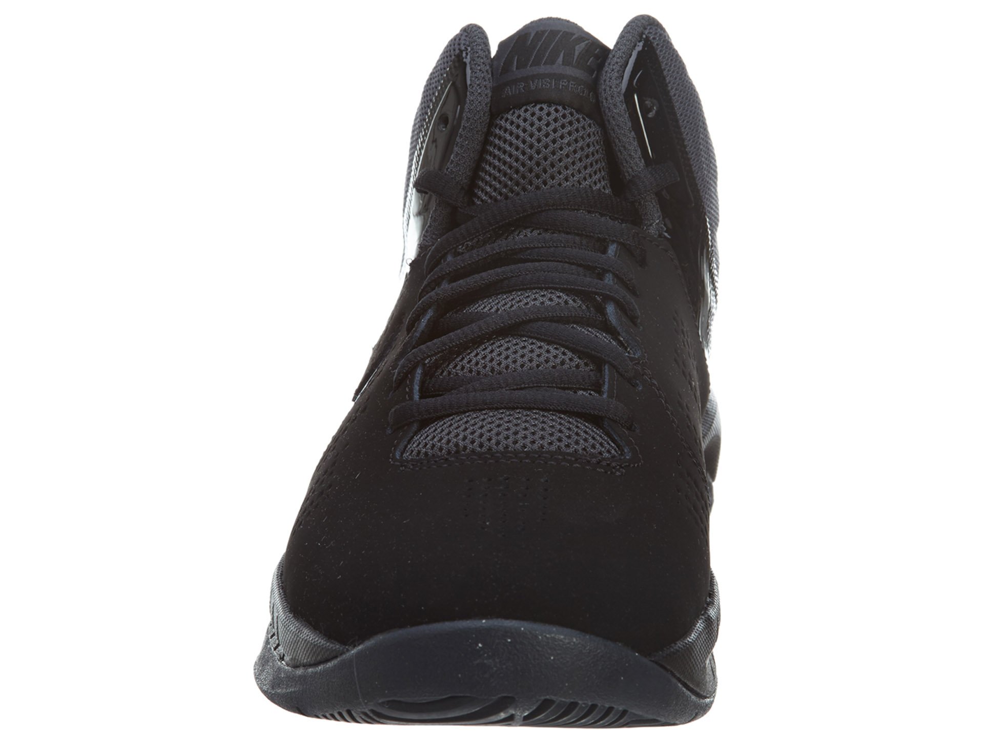 Nike Mens Air Visi Pro Vi NBK Black/Anthracite Ankle-High Nubuck Basketball Shoe - 10M
