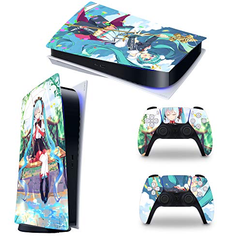 Singer Anime PS5 Digital Edition Console and Controller Skin Set - Playstation 5 Digital Edition Vinyl