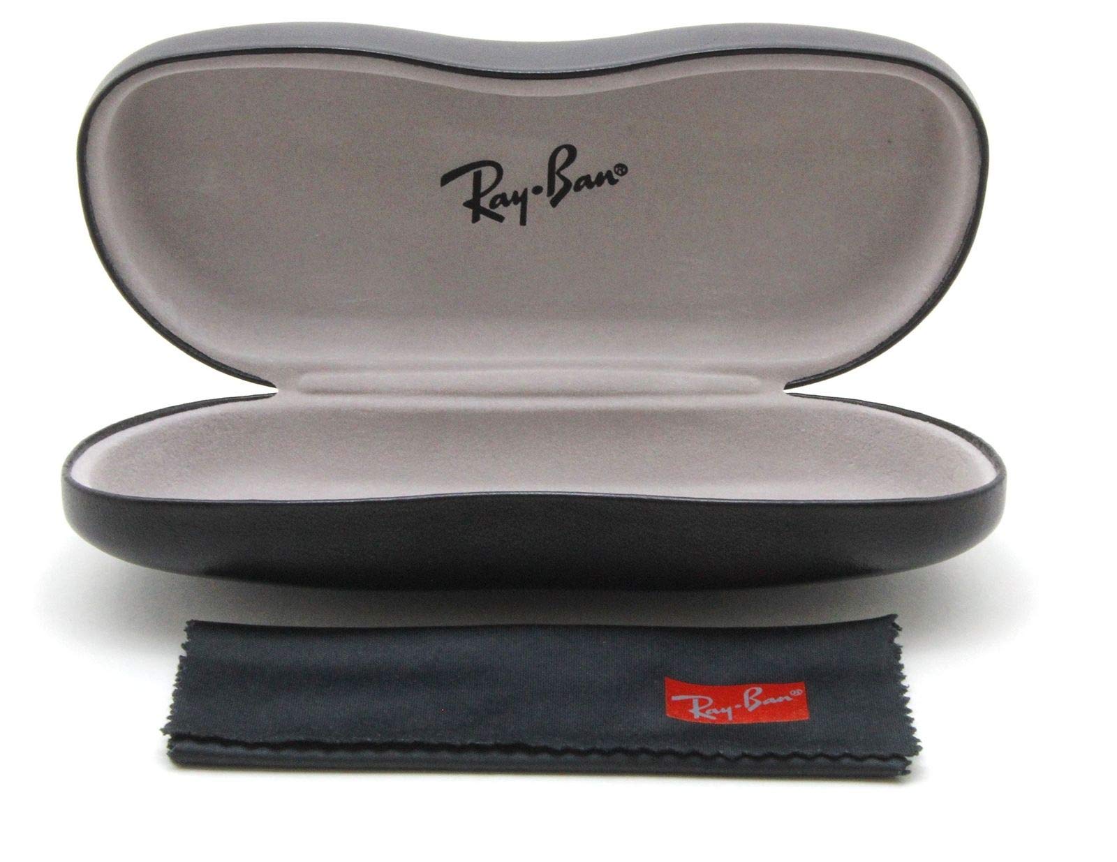 Ray-Ban Cases - Eyeglass Black Semi-Gloss Hard (M), w/Cloth, 1pk