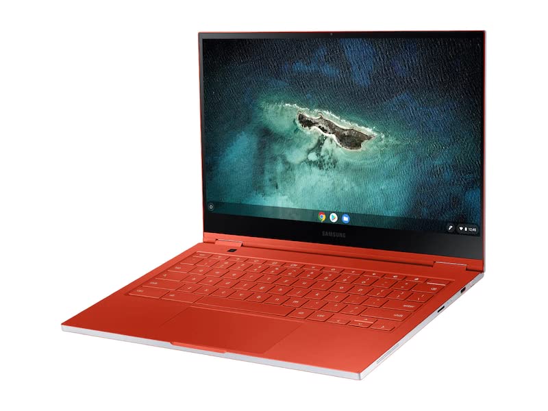 Samsung Galaxy ChromeBook 13 Laptop 13.3" 4K UHD AMOLED Touchscreen (100% Adobe RGB, 100% DCI-P3) Intel Quad-Core i5 Processor 8GB RAM 512GB SSD Backlit Fingerprint USB-C ChromeOS Fiesta Red