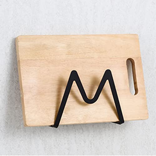 SEYFI Kitchen Shelves,Pot Lid Organizer Rack, M-Sspoon Rest, Pots & Pans Storage Holder, Wall-Mounted Cutting Boards Stand, for Bakeware Dish Plate