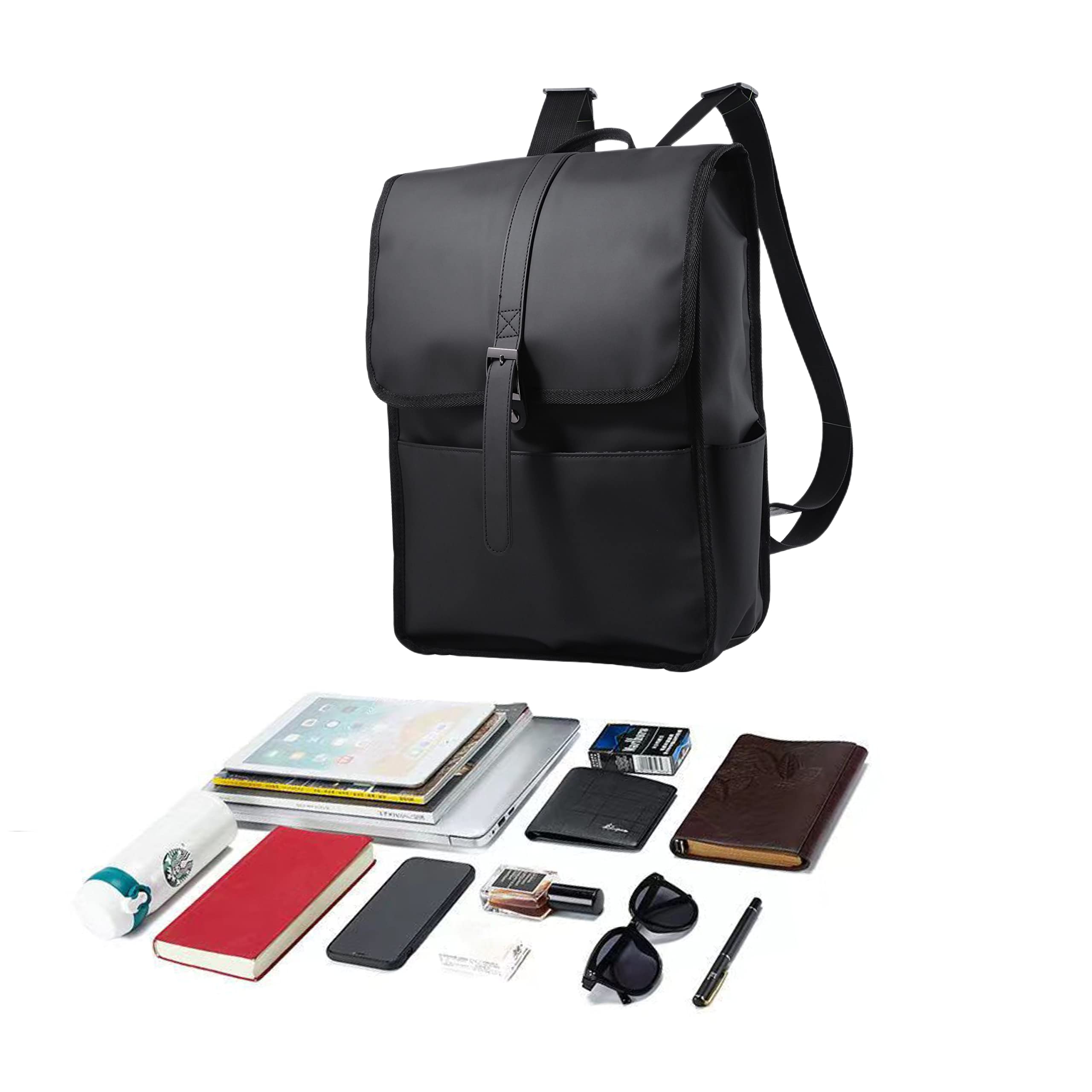 Shiaodsspcv Business Backpack, Business Backpack for Men, Waterproof Laptop Backpack, Unisex Travel Backpack, Fashion Casual Backpack Gifts (Black)