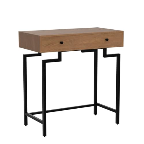 Posh Pollen Cambridge Writing Desk, Office Furniture Console Table, Grey