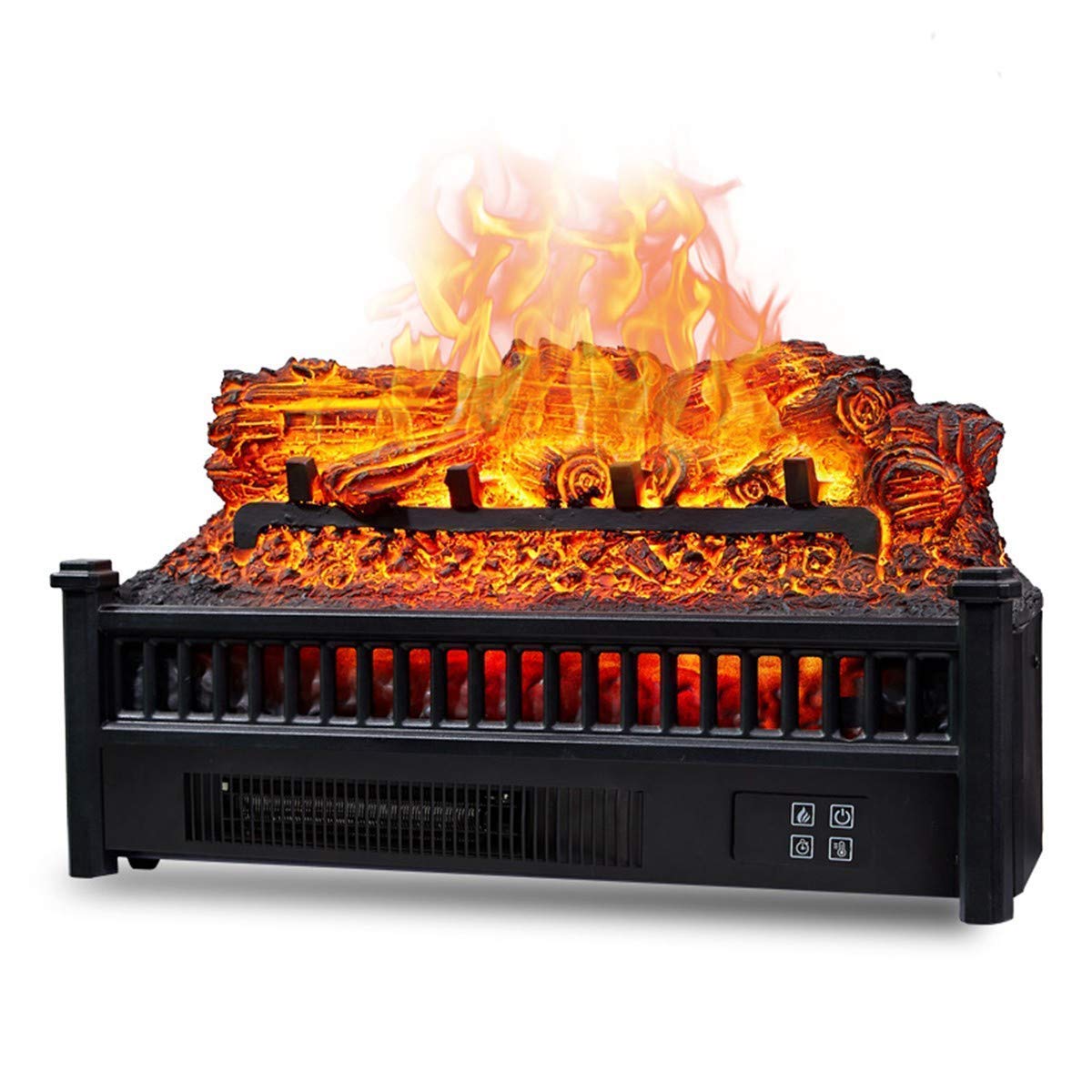 OQHAIR Electric Fireplace with Wood Stove Electric Stove Fire Pit Heating with Flame Effect ding and Portable with Overheating Protection for Quickly Heating Up A Room 18