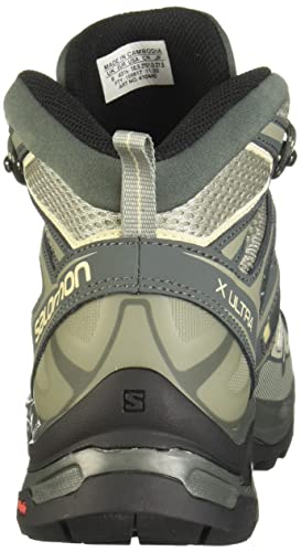 Salomon X Ultra MID 3 AERO Hiking Boots for Women, Shadow/Urban Chic/Bleached Sand, 7.5