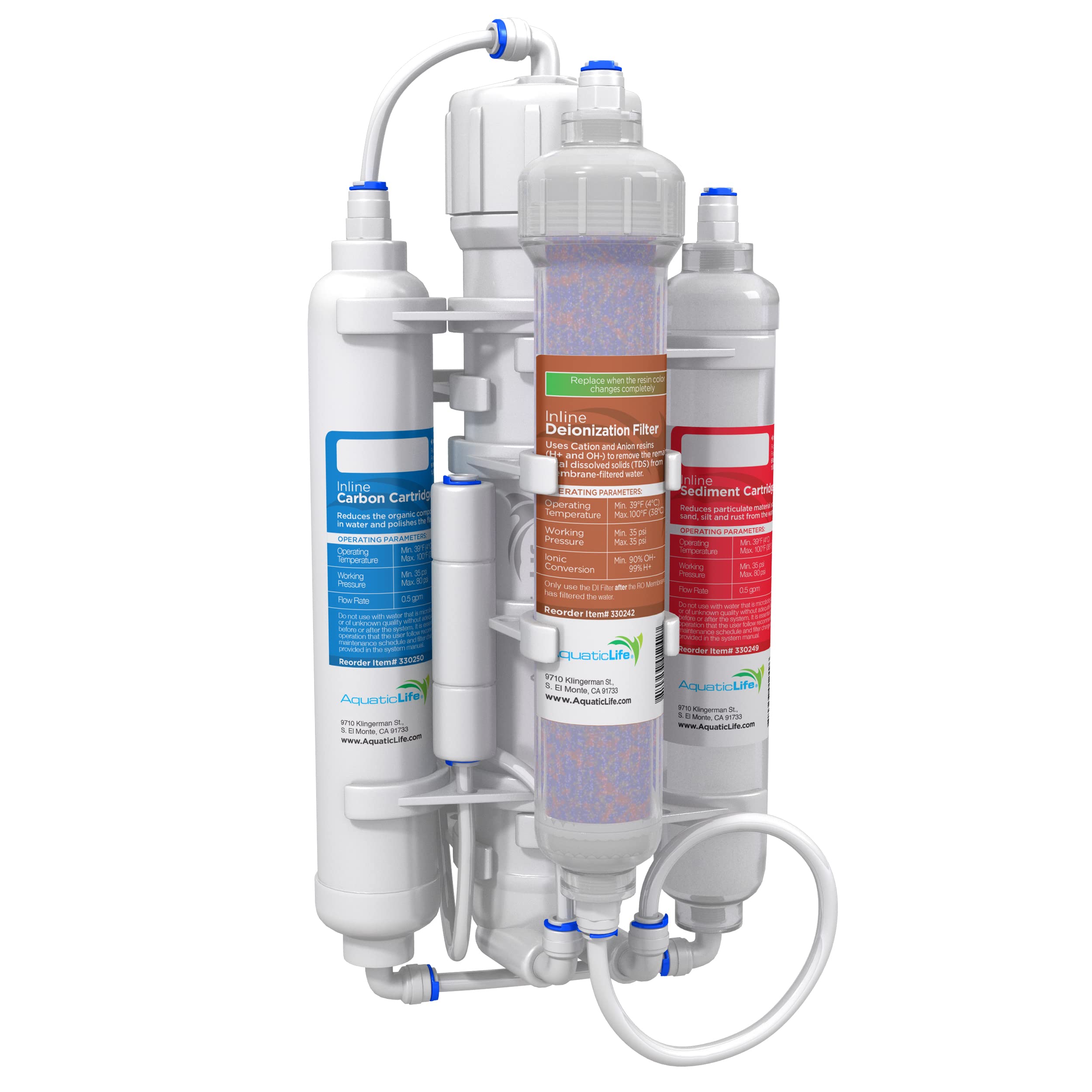 RO Buddie 75 GPD 3-Stage Hydroponic Reverse Osmosis Water Filter System, RO Filtration Unit
