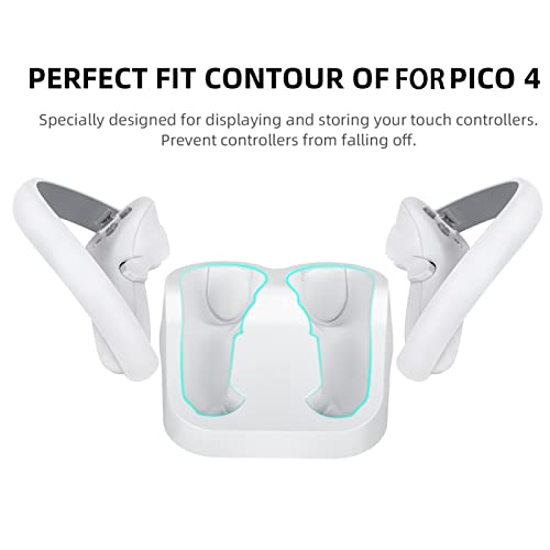 warkul Gamepad Display Stand Stable Base Anti-Slip Tight Fit Keep Neat VR Handle Display Desktop Storage Stand for PICO 4 Gamepad