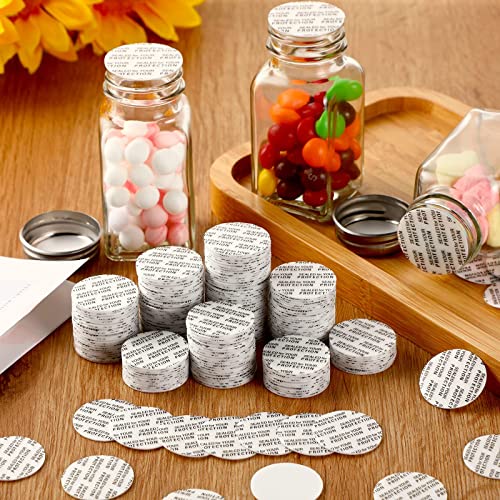 Tondiamo 150 Pcs Pressure Sensitive Seals Foam Lid Liner Bottle Seals Waterproof Safety Tamper Resistant Sealing Gasket Activated Seals for Glass Jar Plastic Lid Canning Vials(1.38 Inch/ 35 mm)
