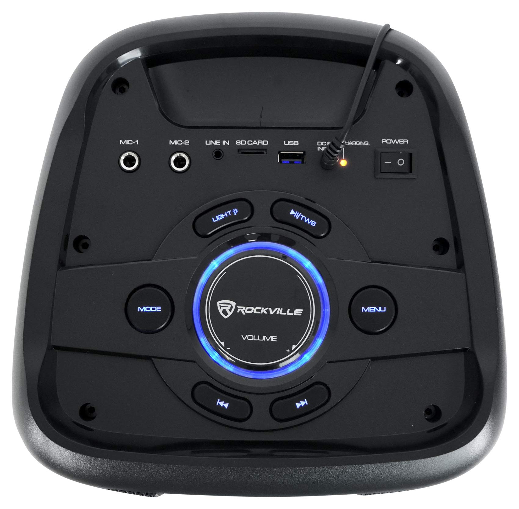 Rockville Rock Party 6 Dual 6.5" Battery Powered Home/Portable Bluetooth Speaker