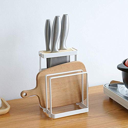 ZH1 Household Multifunctional Cutting Board Rack, Kitchen Storage Knife Rack, Bottom Non-Slip Design, Can Put Knives, Pot Covers, Cutting Boards.