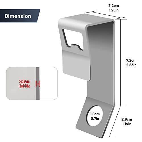 Omoojee Cooler Lock Bracket, 2 Pack with Bottle Opener, Tie Down Kit Made of Durable Stainless Steel, Compatible with Yeti/RTIC Coolers