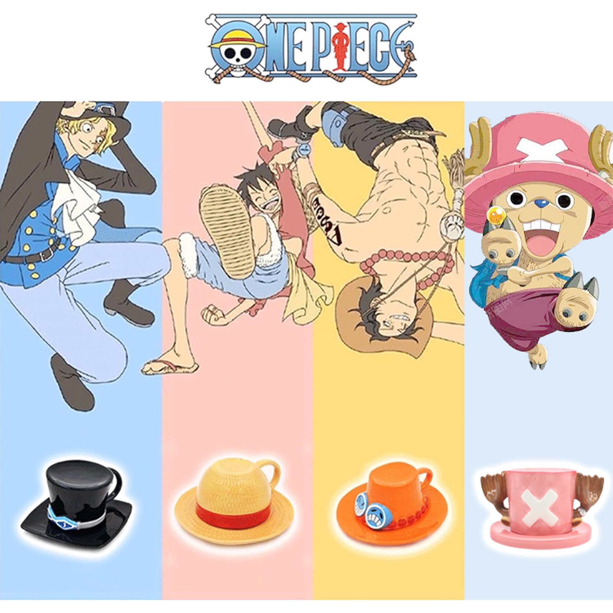 Roffatide Anime Coffee Mugs Portgas·D· Ace Hat Ceramic Coffee Tea Milk Cup Office Cup Gift or Souvenir for Christmas Birthday