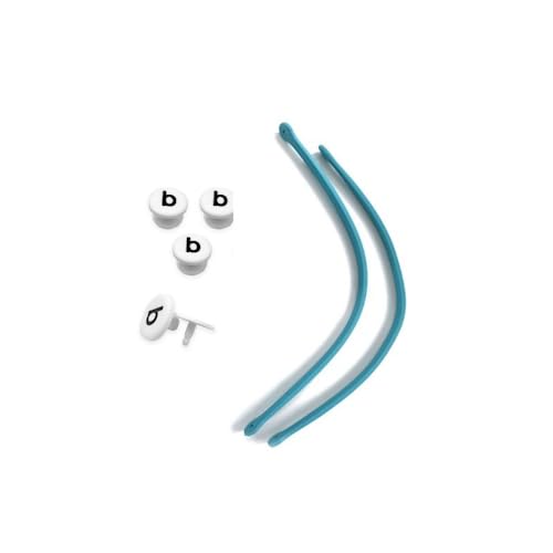 Replacement Straps for Bog Bag, Replacement Handles with 4 Replacement Snaps for Rubber Beach Bag, EVA Bag Strap Replacement, Bogg Beach Bag Repair Kit (Turquoise and Caicos)