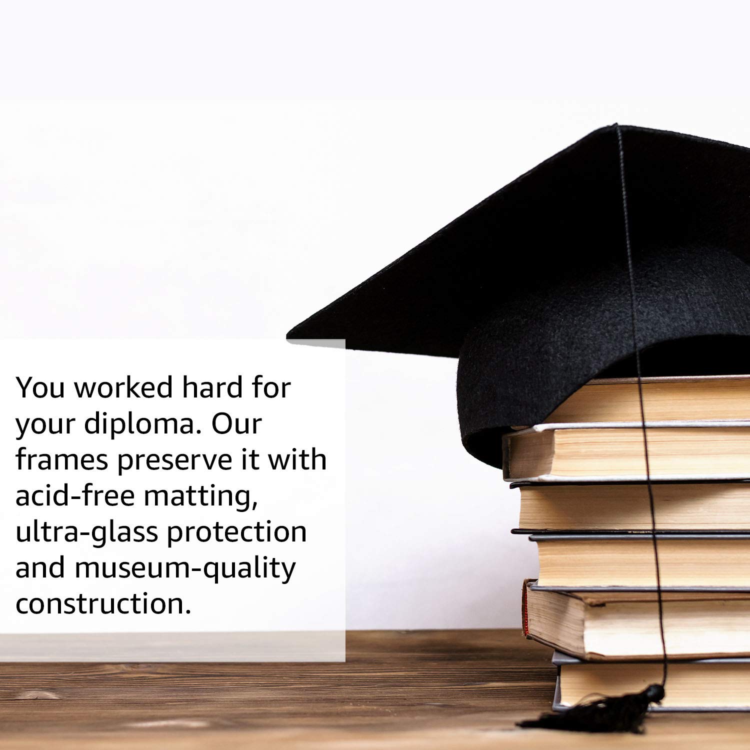 OCM DiplomaDisplay Traditional Frame for California State University, Dominguez Hills Toros | 8-1/2" x 11" Diploma Certificates | Black Mat | Home & Office | Graduation Gift