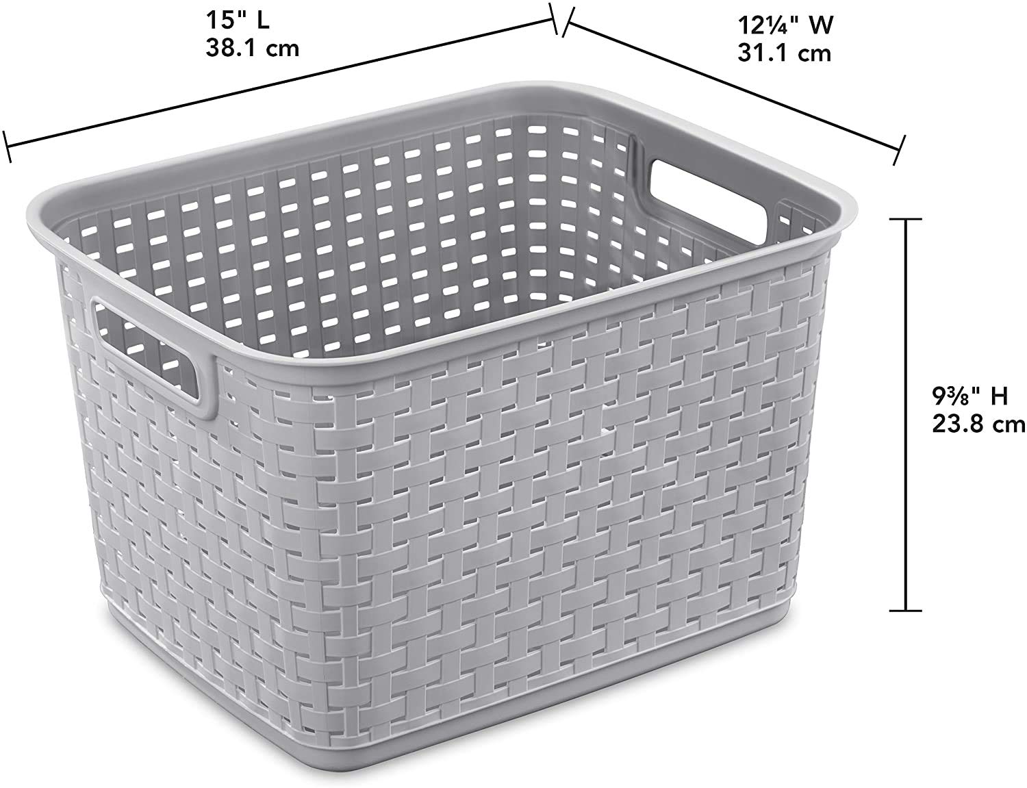Sterilite Tall Weave Baskets (6-Pack) and Storage Boxes (12-Pack)