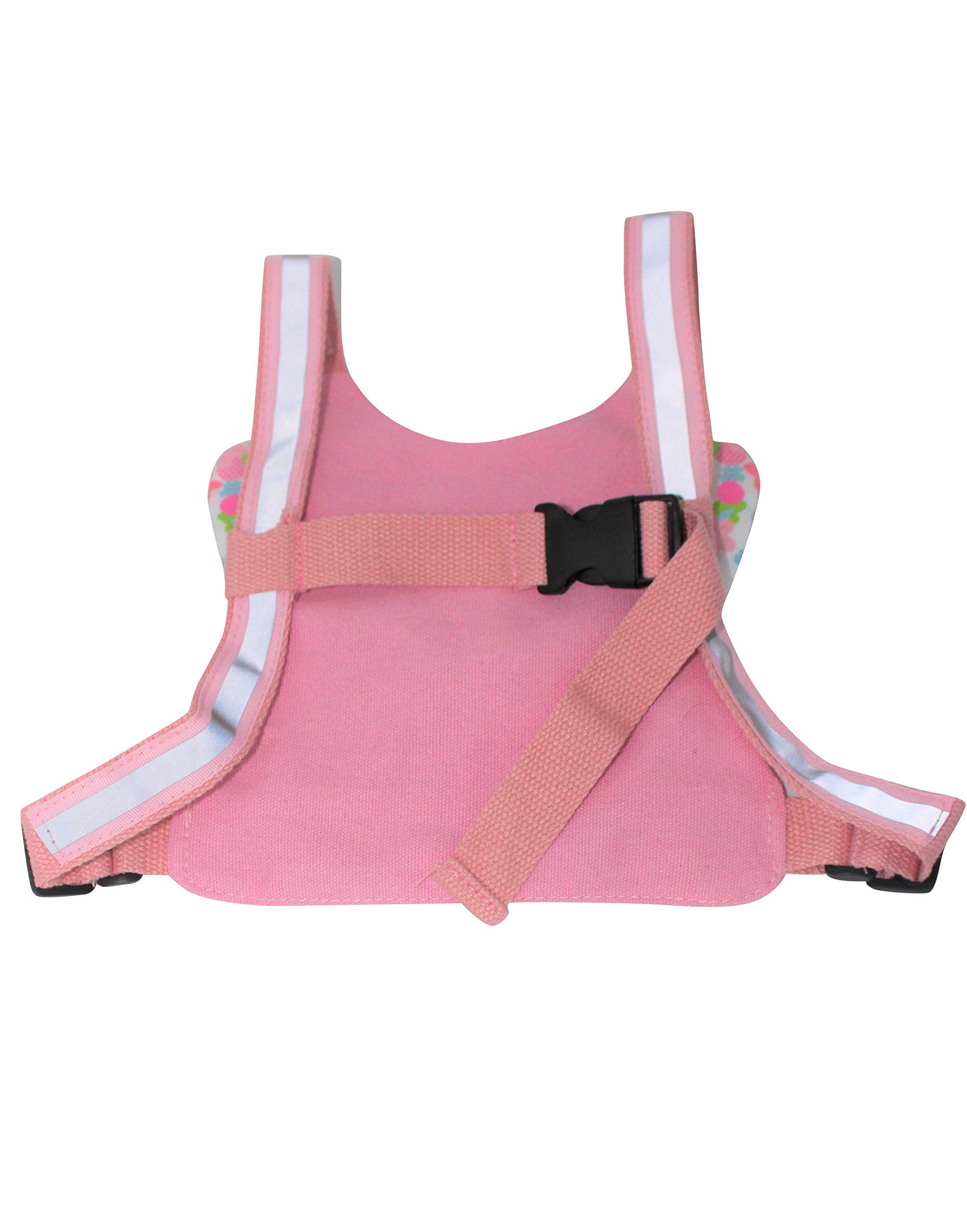 Premium and Adjustable Child Safety Harness | Safety Harness and Wrist Leash to Keep Child Safe | Light Reflective Strips ENSURES Visibility at Night (Pink)