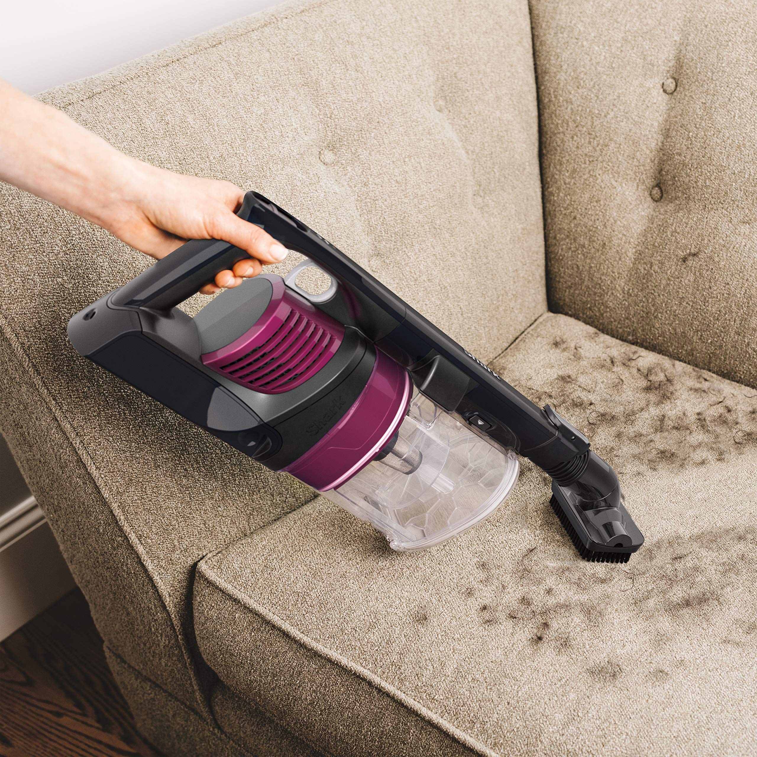 Shark IZ163H Rocket Pet Pro Cordless Vacuum with MultiFlex and Powerful Suction, in Raspberry (Renewed)