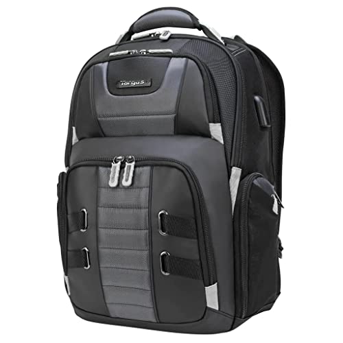Targus DrifterTrek Backpack with USB Power Pass-Thru Port, Air-Mesh Back Support, Protective Cradle Fits 11.6-15.6-Inch Laptop, Black/Grey (TSB956GL)