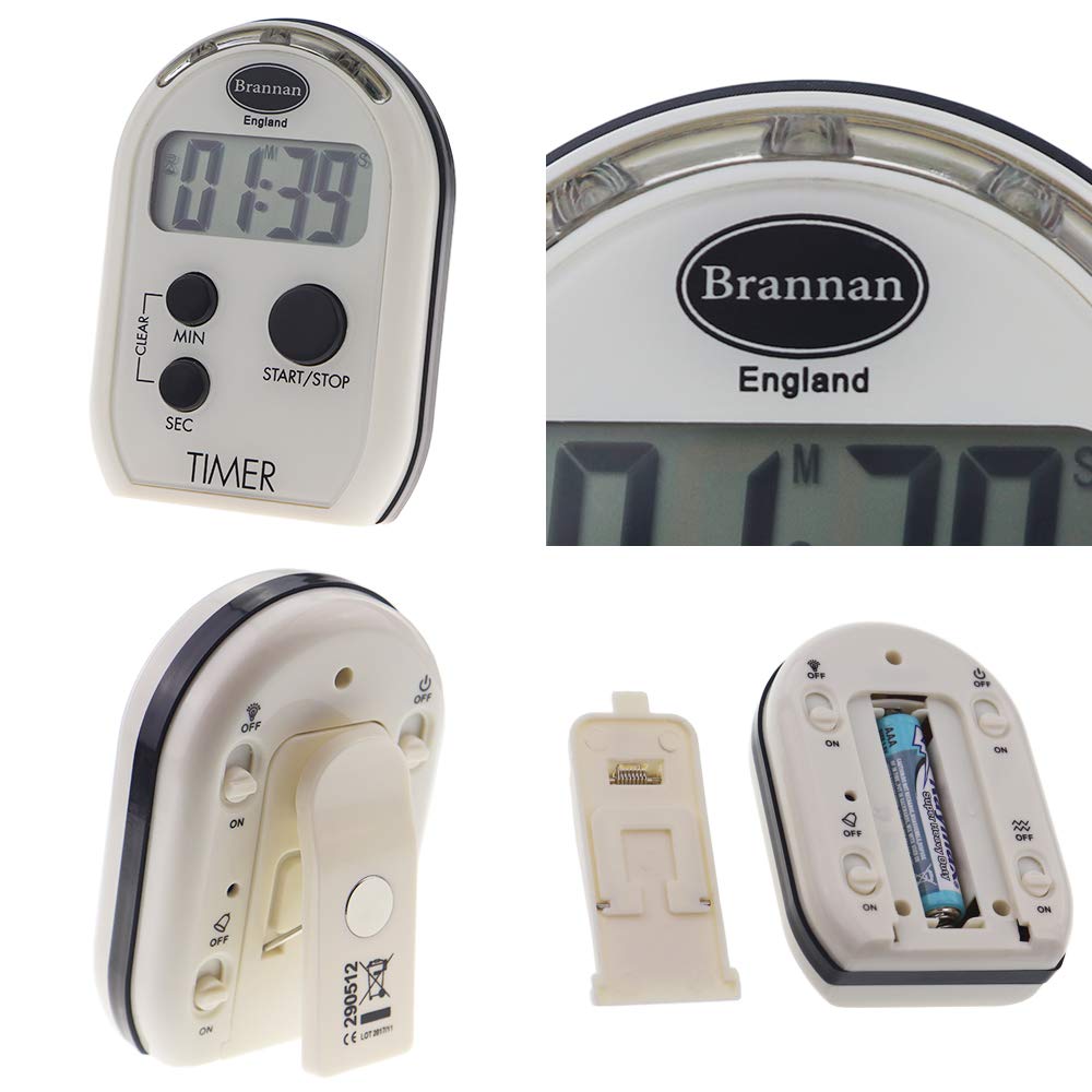 Visual Timer Multi Function with Vibrating Audible and Flashing Alarm - Seniors Countdown Timer Ideal for The Visually and Hearing Impaired