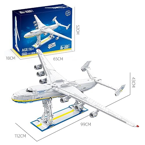 PANW An-225 Transport Aircraft Model Building Toy, Military Large Transport Airplane Model Bricks Kit, Plane Construction Set for Teens and Adults (5350PCS)
