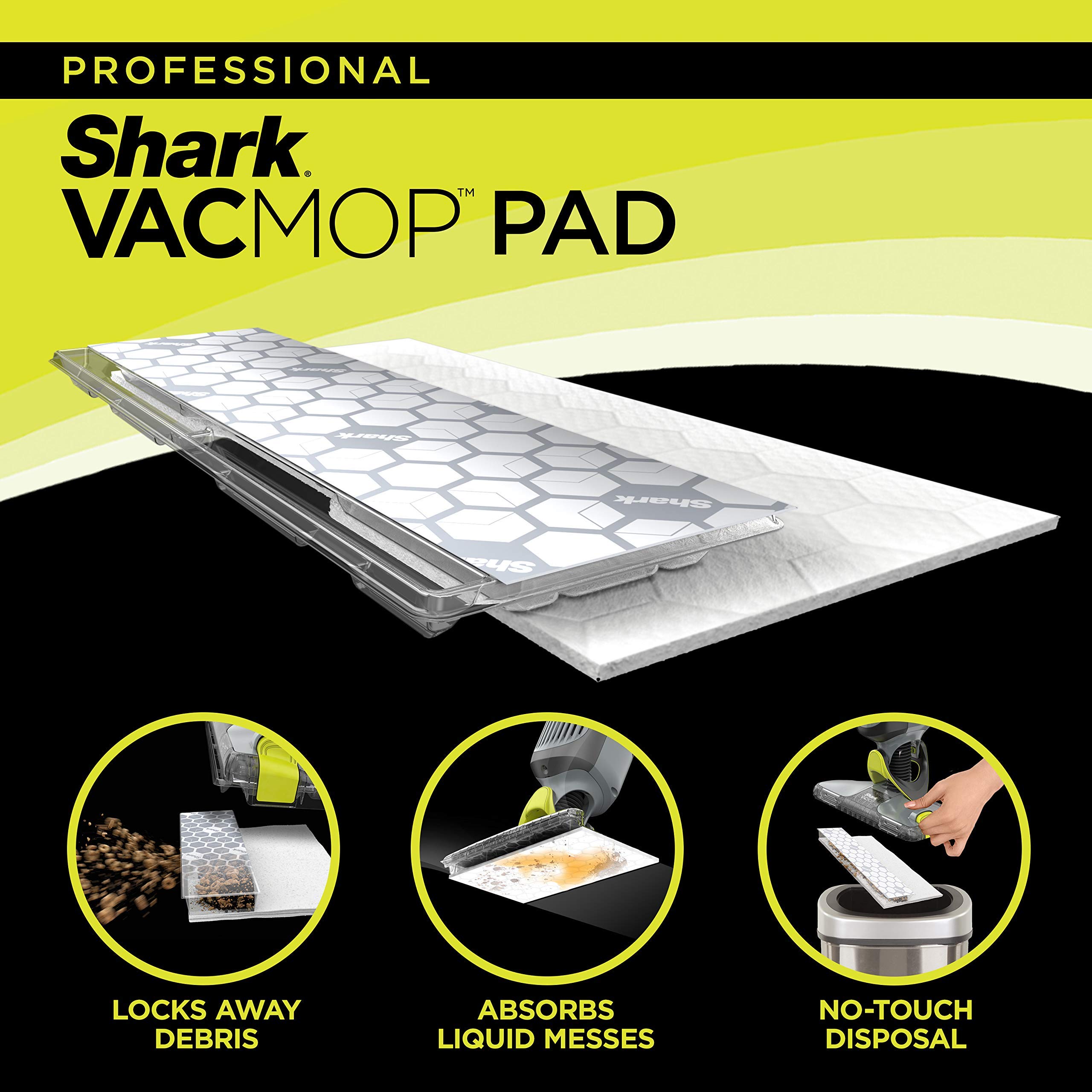 Shark VACMOP Pro Cordless Hard Floor Vacuum Mop with Disposable Pad, Charcoal Gray (Renewed) (VM252 Vacmop Charcoal Gray)