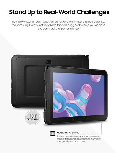 Samsung Galaxy Tab Active PRO 10.1" | 64GB & WiFi Water-Resistant Rugged Tablet, Black β SM-T540NZKAXAR