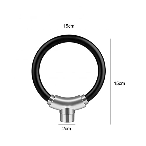 YANGLI WanLiTong Stainless Steel Round Zinc Alloy Bike Lock Bicycle Safety Accessory Замок Для Велосипеда Antivol Velo Bicycle Lock (Color : Orange)