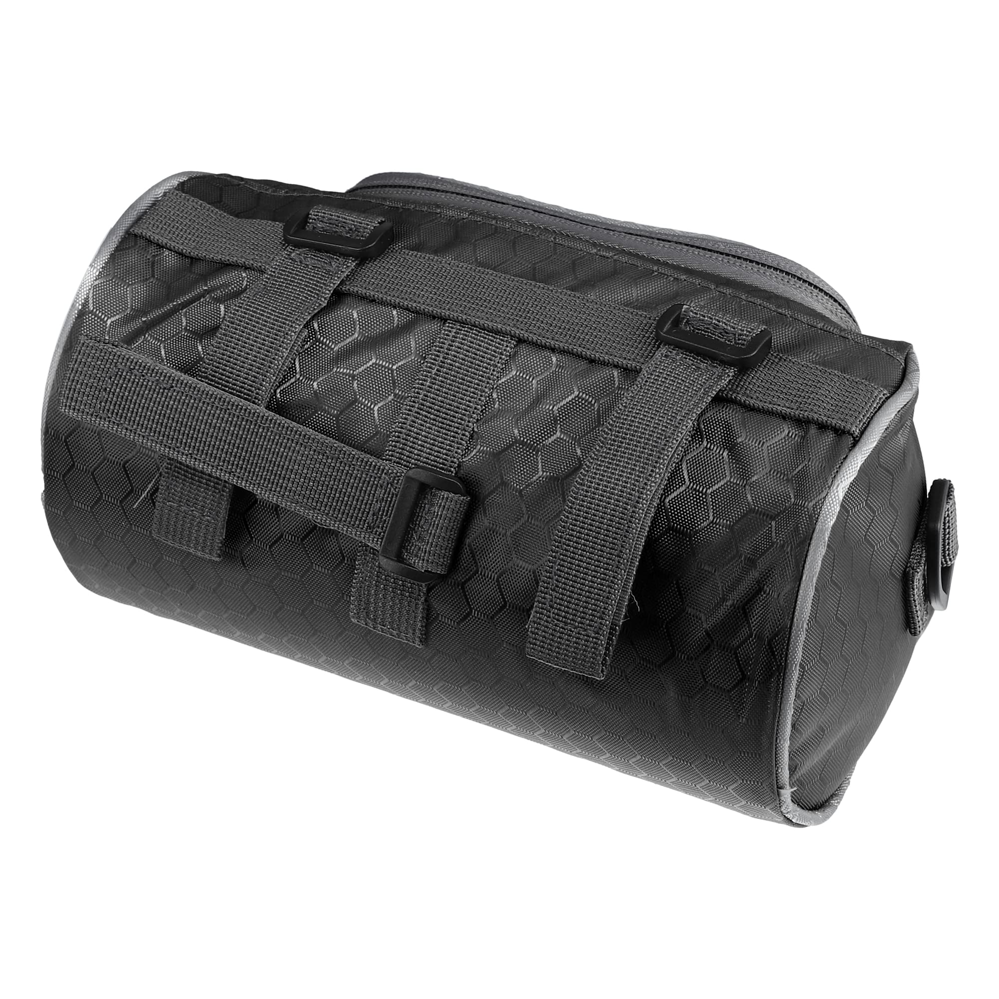 X AUTOHAUX Bike Handlebar Bag Bike Triangle Frame Bag with Touch Screen Phone Holder Polyester Adjustable Waterproof Bicycle Front Storage Bag for Road Mountain Bikes Black