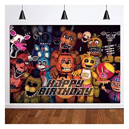 TOUGUGOLY 7x5ft Festival Celebration Decoration Props Photography Backdrop Toy Bear Theme Party Supplise Party Decorations Banner Photo Background Cartoon Elements Boys and Girls