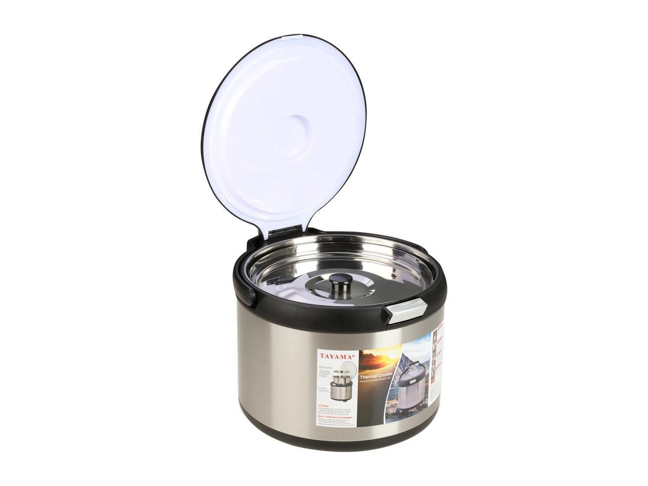 Tayama TXM-50CF Energy-Saving Thermal Cooker, 5 L, Black