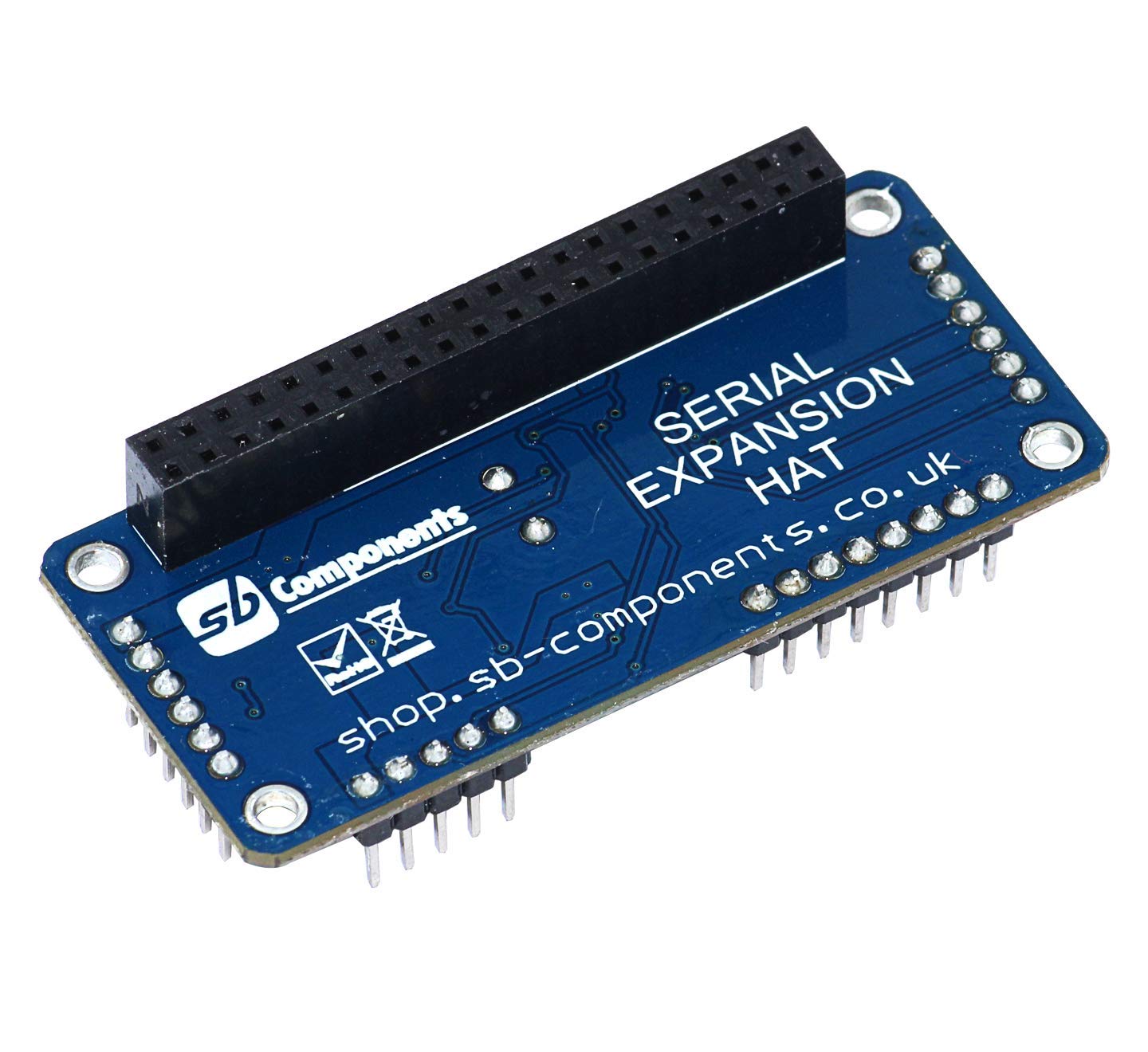 sb components Raspberry Pi Serial Expansion HAT, Provides I2C Interface & 2-Channel UART HAT for Raspberry Pi 4B/3B+/3B/2B/B+/A+/Zero and Zero W | Serial HAT for Raspberry Pi