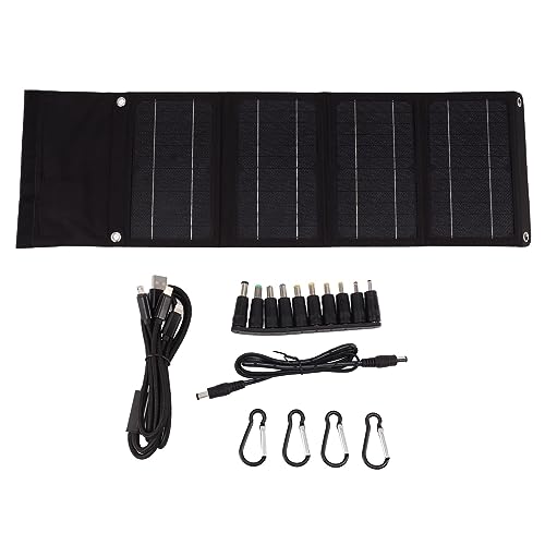 Portable Solar Panel Bag Photovoltaic Generation Backpacking Folding Bag Mobile 20W Bag Accessories for Bag Monocrystalline Silicon for Holder for Organizer Solar Panels