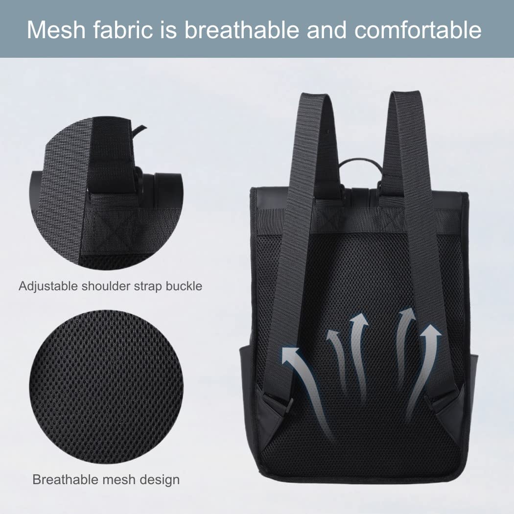 Shiaodsspcv Business Backpack, Business Backpack for Men, Waterproof Laptop Backpack, Unisex Travel Backpack, Fashion Casual Backpack Gifts (Black)