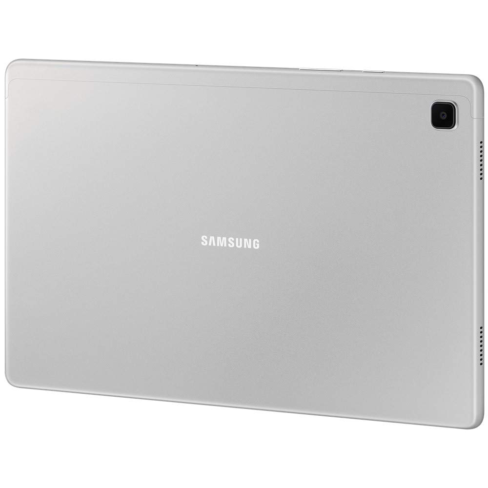 SAMSUNG Galaxy Tab A7 10.4" (2020, WiFi + Cellular) 32GB 4G LTE Tablet GSM Unlocked, International Model w/US Charging Cube - SM-T505 (Silver) Renewed