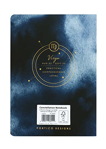 Portico Designs Constellations Pocket-Sized Journal, 5.8" x 4.1", Virgo
